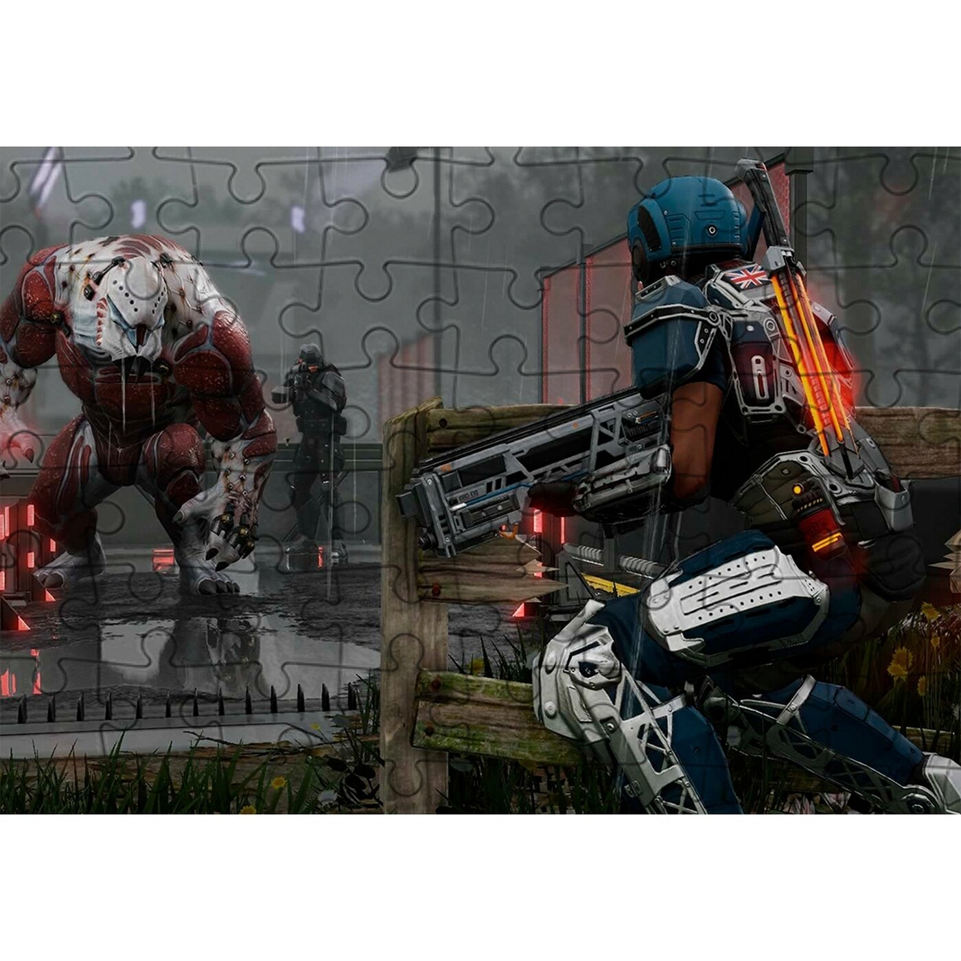 Пазл картонный А3: модель XCOM - 45