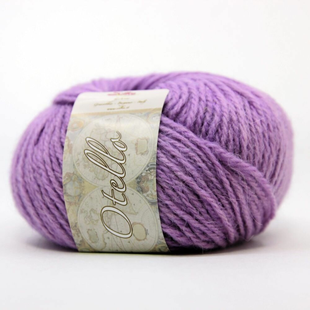 Пряжа Otello (Silke), сирень - 89, 25% альпака, 25% шерсть, 50% акрил, 2 мотка, 50 г, 125 м.