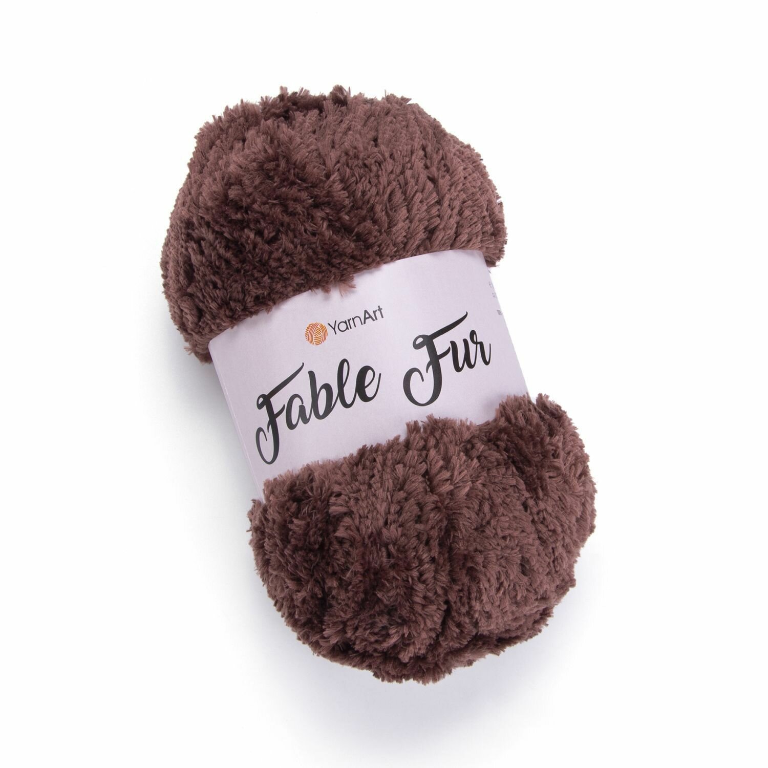 Пряжа Fable Fur, YarnArt, шоколад - 986, 100% микрополиэстер, 5 мотков, 100 г, 100 м.