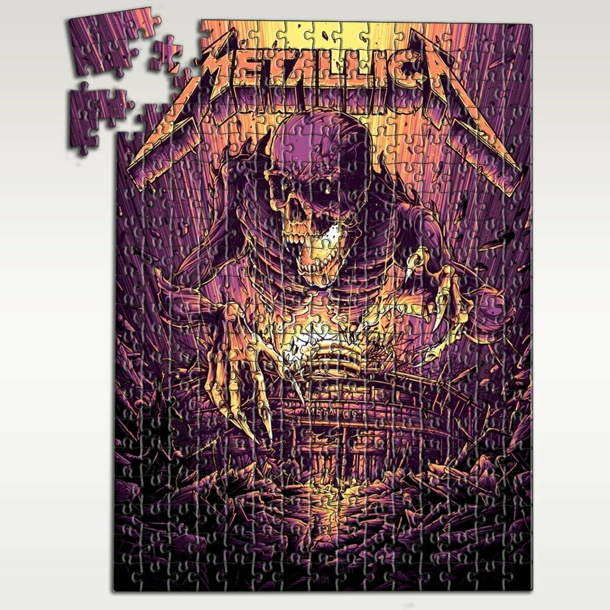 Пазл картонный А3: модель музыка Metallica - 8664 П