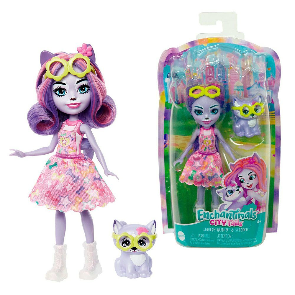 Mattel. Кукла "Enchantimals Hadley Husky Dog & Sledder" Хэдли Хаски и питомец Следдер