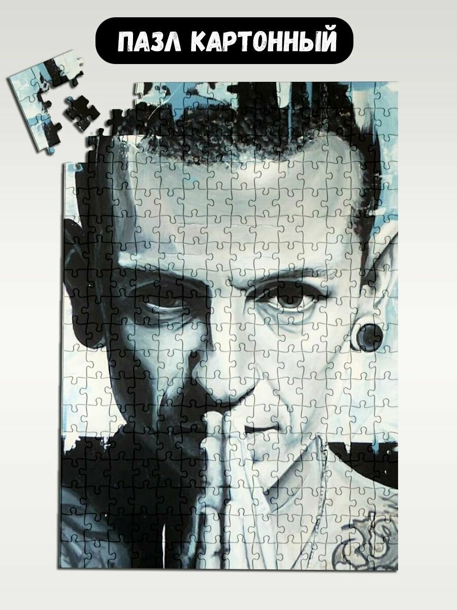 Пазл картонный А3: модель Музыка Linkin Park Линкин Парк Честер Беннингтон - 1700
