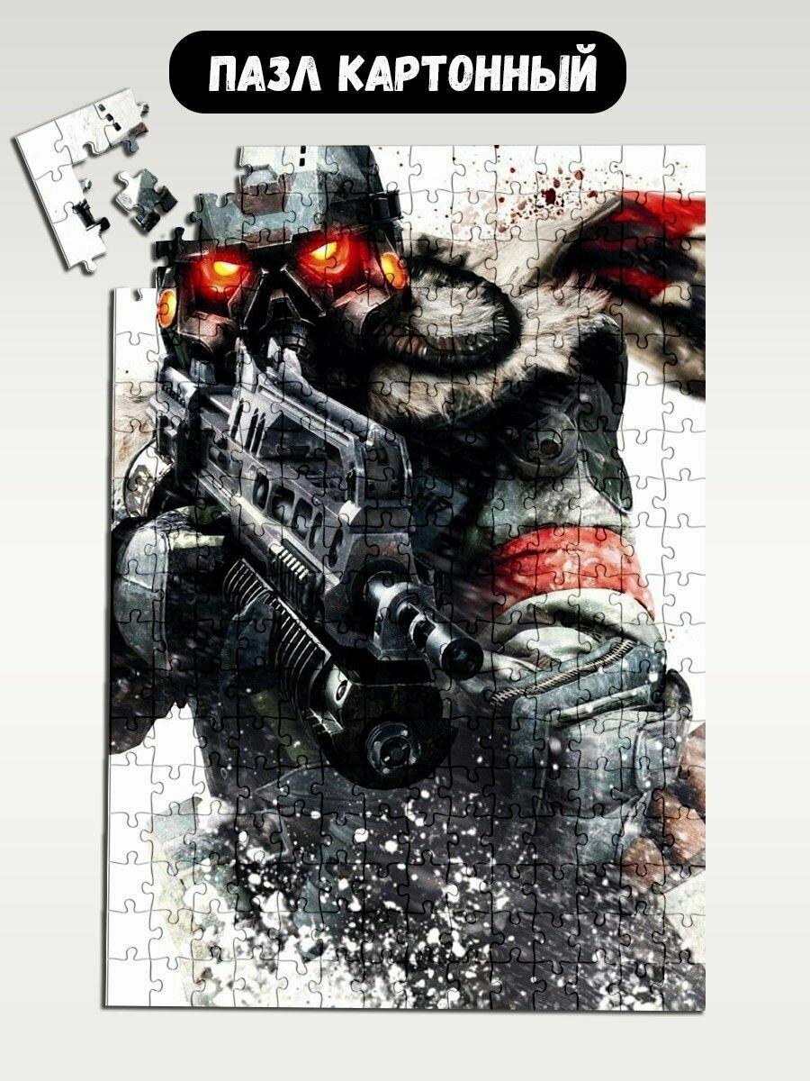 Пазл картонный А3: модель игра killzone shadow fall - 1044