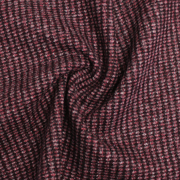 Пальтовая ткань Ткани-100, бордовый металлик, 15%/5%/5%/75%, 1,4х1 м