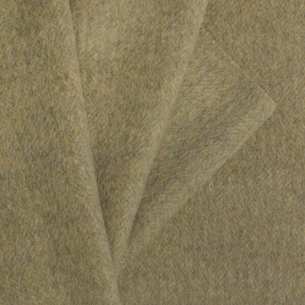 Пальтовая ткань Ткани-100, меланж, горчичная, отрез, ширина 1,5 м, длина 1 м