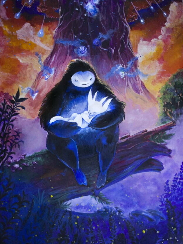 Плакат, постер Ori and the Will of the Wisps на бумаге, размер 21х30см