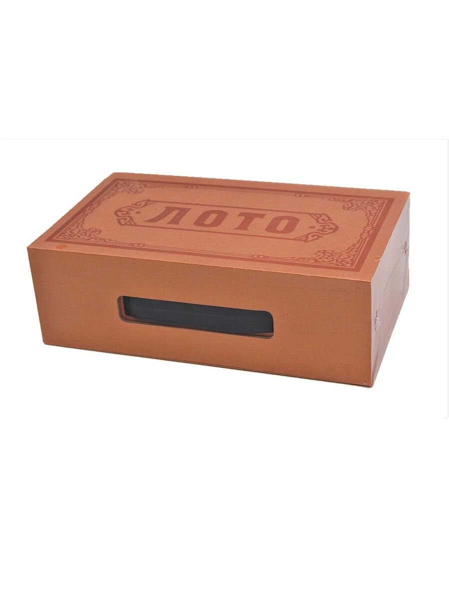 Настольная игра "Лото" в подарочной коробке (коричневая)