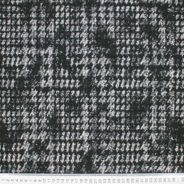 Пальтовая ткань черно-белая клетка