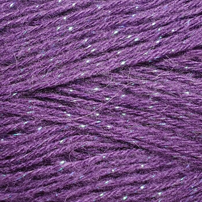 Пряжа JINA Мохер Премиум с люрексом, фиолетовый - 31, 10% шерсть, 10% мохер, 30% мохер look, 50% искус. шелк, 5 мотков, 100 г, 500 м.