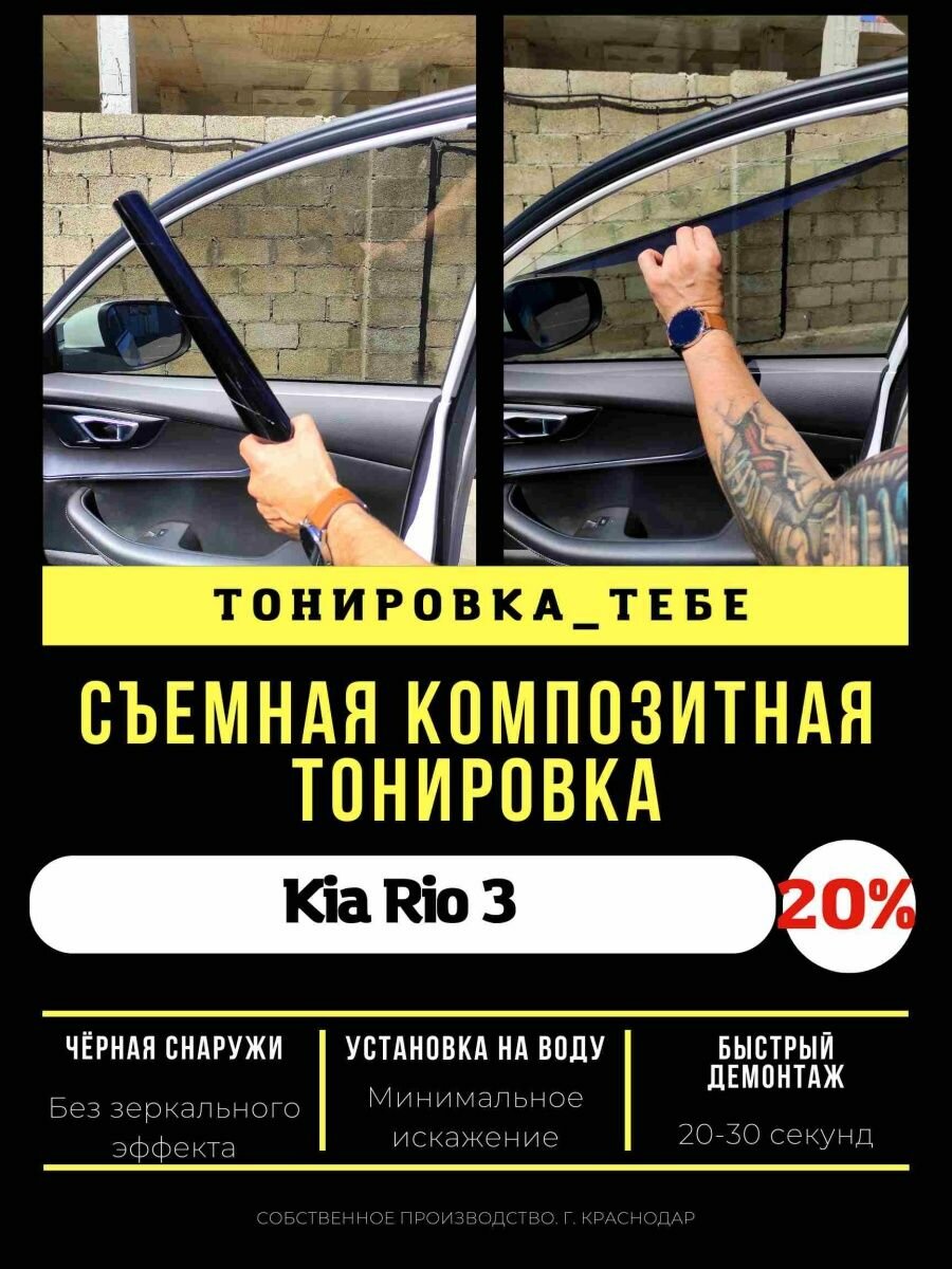 Съемная тонировка для Kia Rio 3 20%
