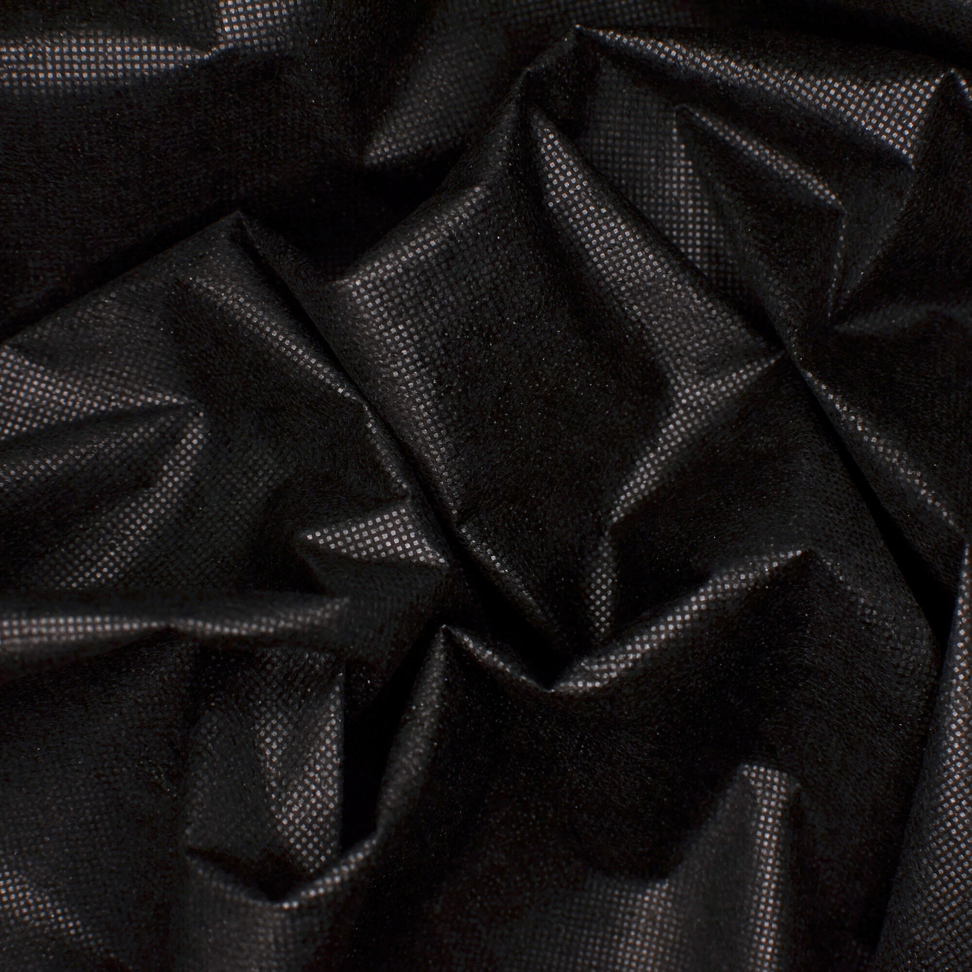 Флизелин клеевой двухточечный (стабилизатор ткани), 30 г/кв. м, 0,9х5 метров, черный