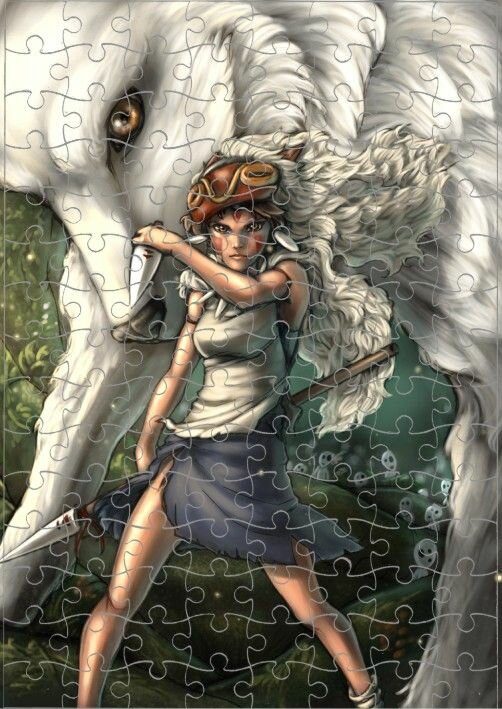 Пазл Принцесса Мононоке, Princess Mononoke №8, А3