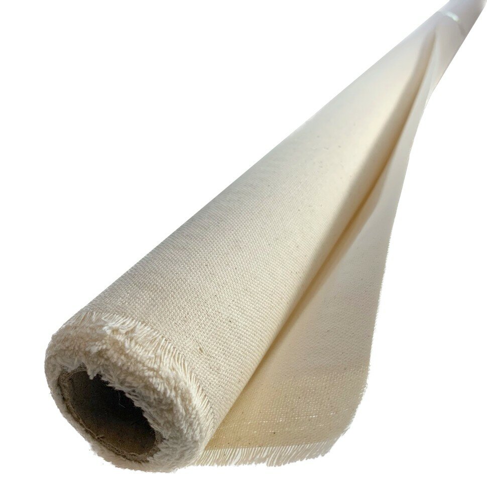 Холст грунтованный в рулоне 1,6 х 3,0 м, 100% Хлопок, 380г, среднезернистый, грунт акриловый 3 слоя, артикул C380MA-1603