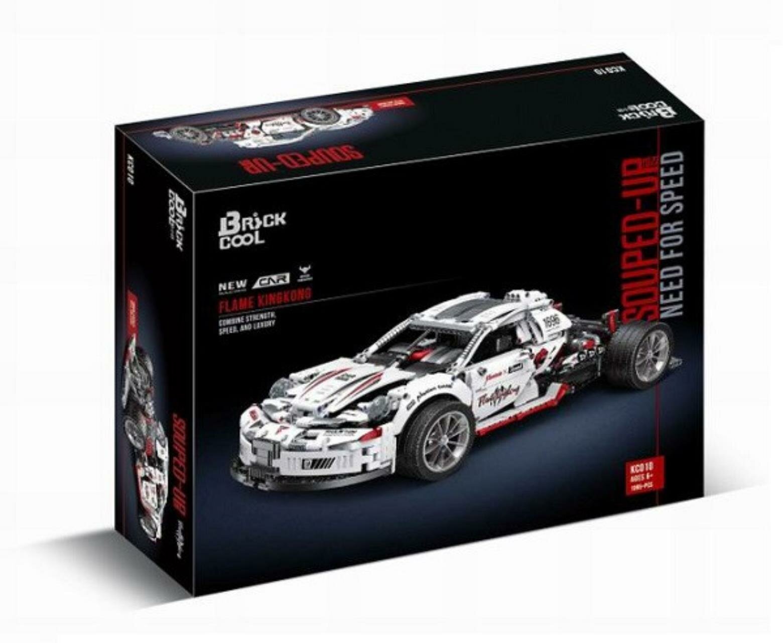 Конструктор Technica Porsche, 1995 деталей, коробка 48 см x 38 см x 13 см