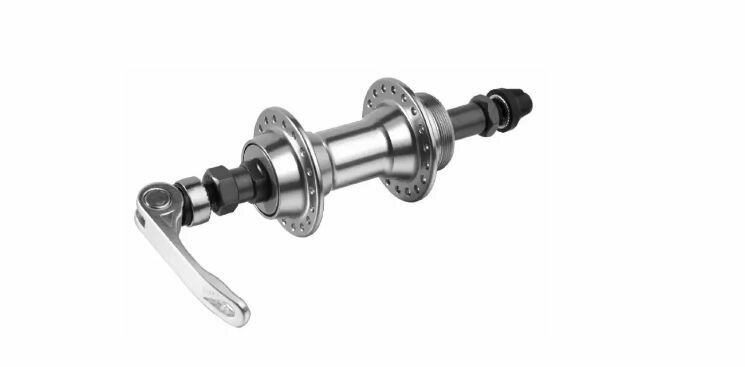 Втулка SF задняя, под V-br, под трещотку, на эксцентрике, 36 отверстий, ось 3/8'х135x145мм, серебро, алюминий