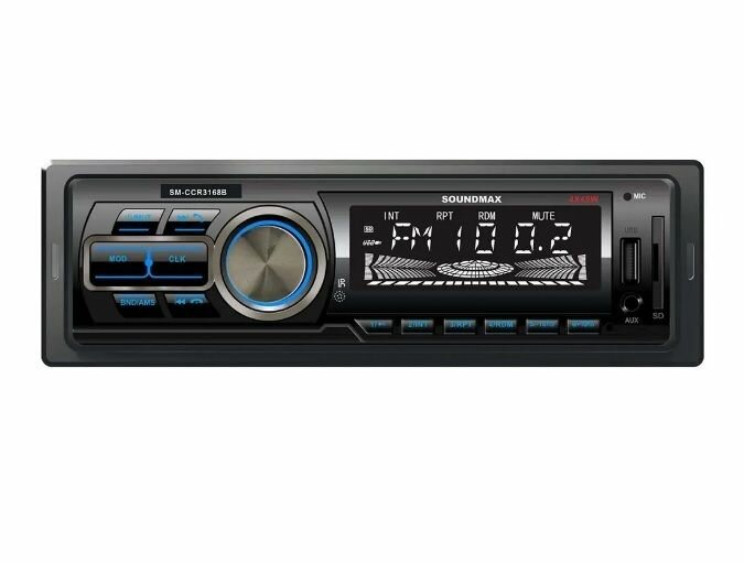 Автомагнитола Soundmax SM-CCR3168B, черный
