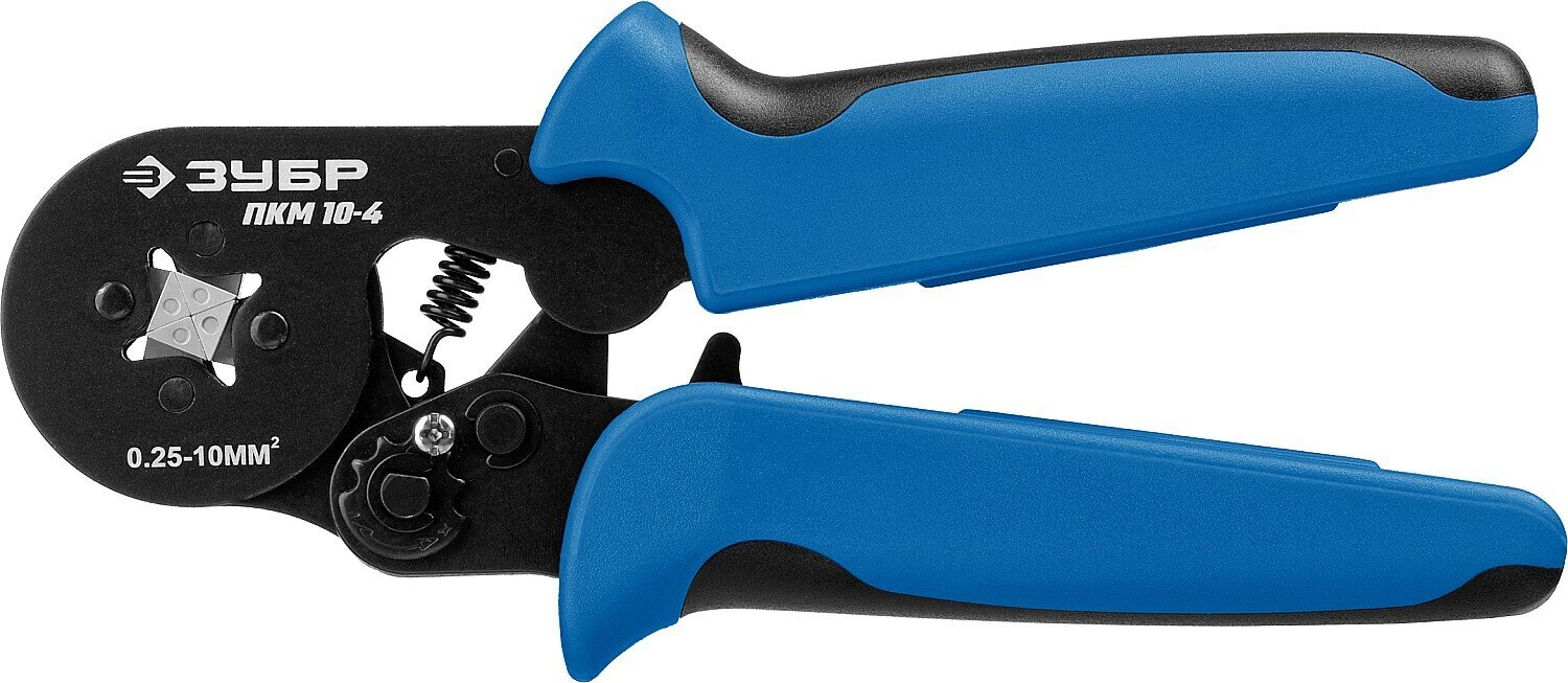 ПКМ-10-4 пресс-клещи для втулочных наконечников 0.25 - 10 мм. кв, ЗУБР Профессионал