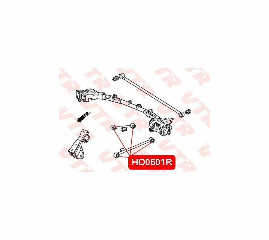 Сайлентблок VTR HO0501R, для продольной тяги