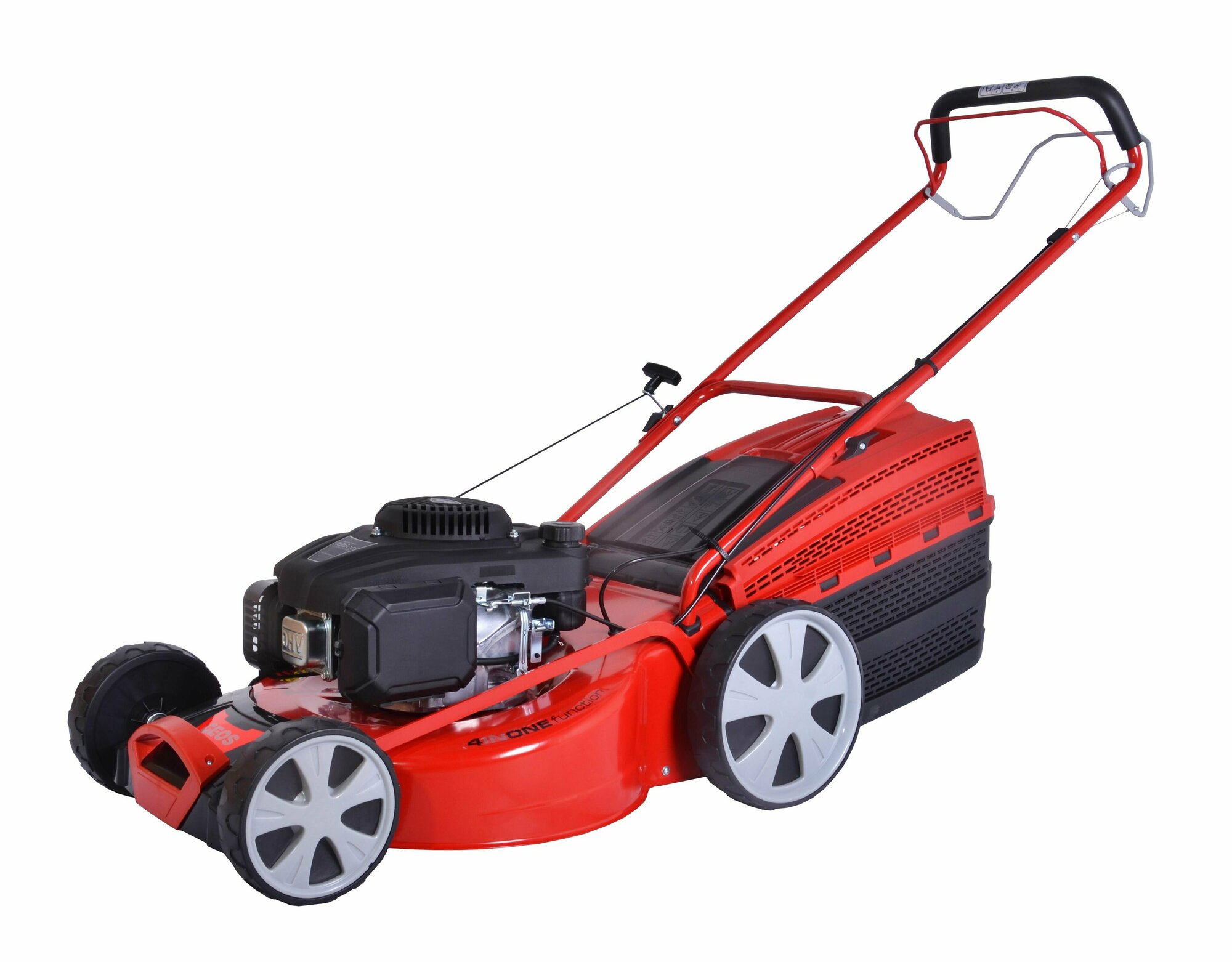 Газонокосилка бензиновая GEOS Comfort 51 SP-L Plus 213170 (51см, 5л. с, самоходная, 65л, 4в1)