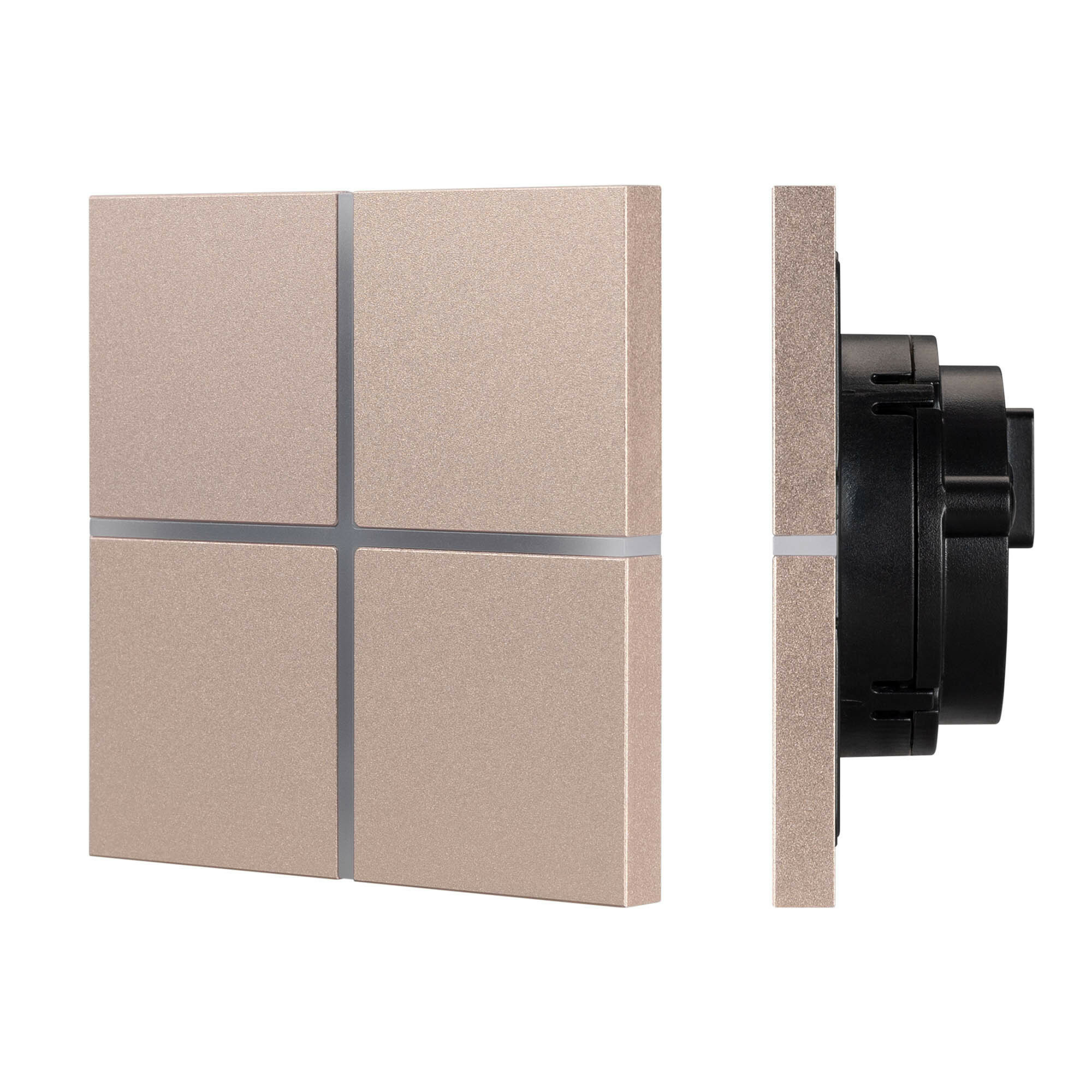 INTELLIGENT ARLIGHT Сенсорная панель KNX-304-13-IN Champagne (BUS, Frameless) (IARL, IP20 Металл, 2 года) 039670