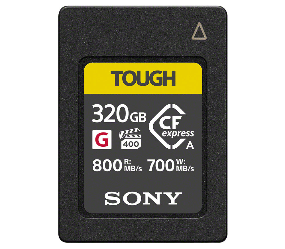 Карта памяти Sony CFexpress Type A 320GB Tough, WriteSpeed 700Mb/s, ReadSpeed 800Mb/s