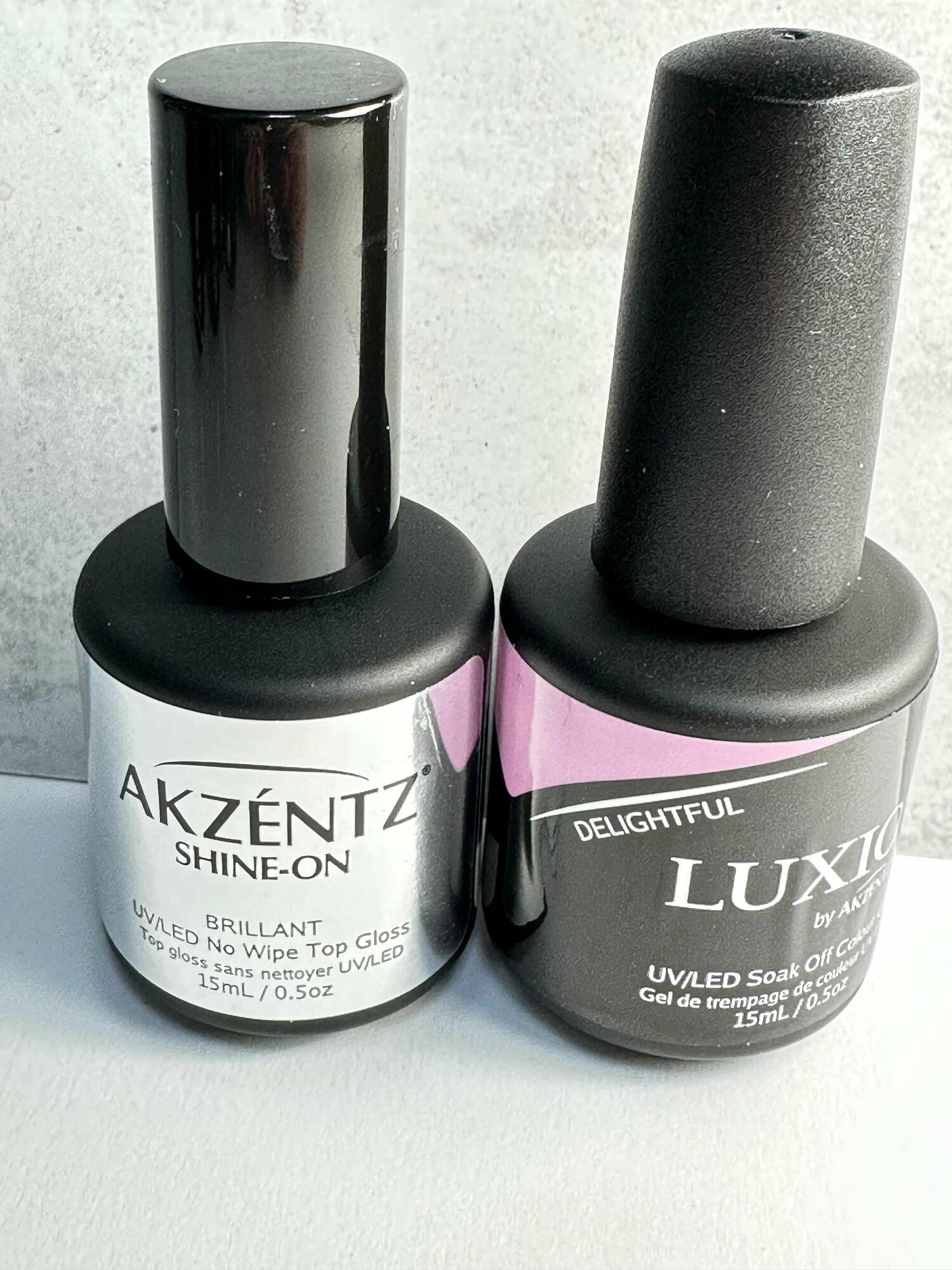 Luxio набор топ SHINE On, гель-лак Delightful 15мл.