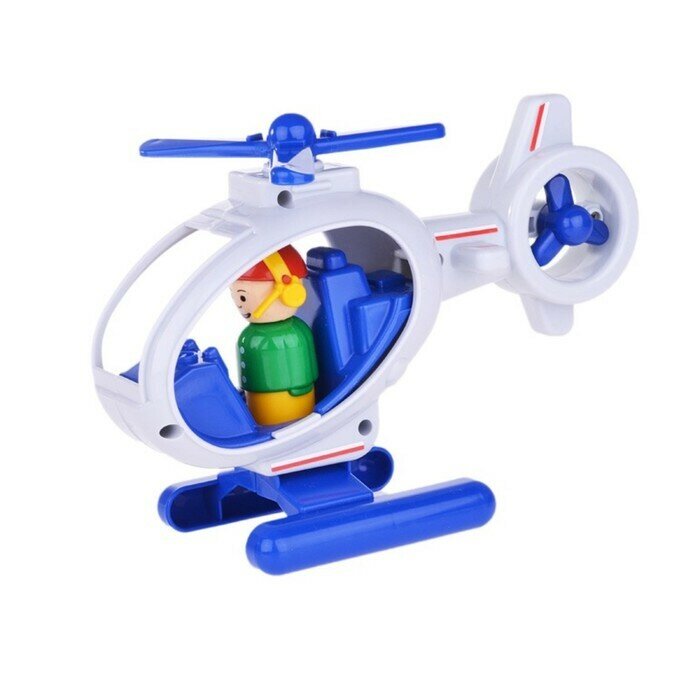 Игрушечная модель "Вертолёт", набор из пластика, вертолет + фигурка пилота