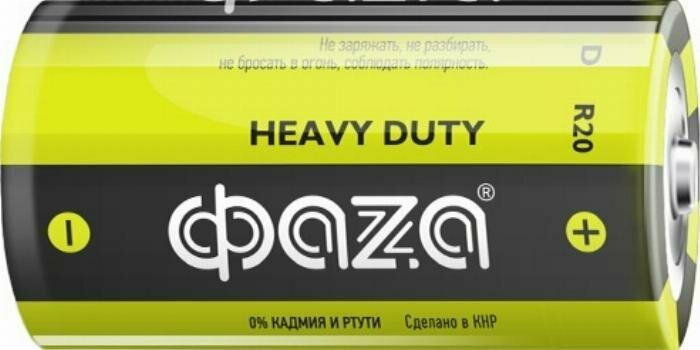 Батарейка ФАZА Heavy Duty R20 Shrink-2 D (комплект из 24 шт.)