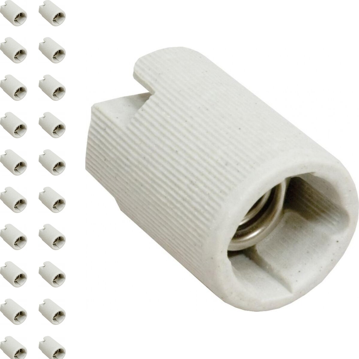 Патрон Texenergo Е27 керамический для точечных светильников белый (комплект из 35 шт.)