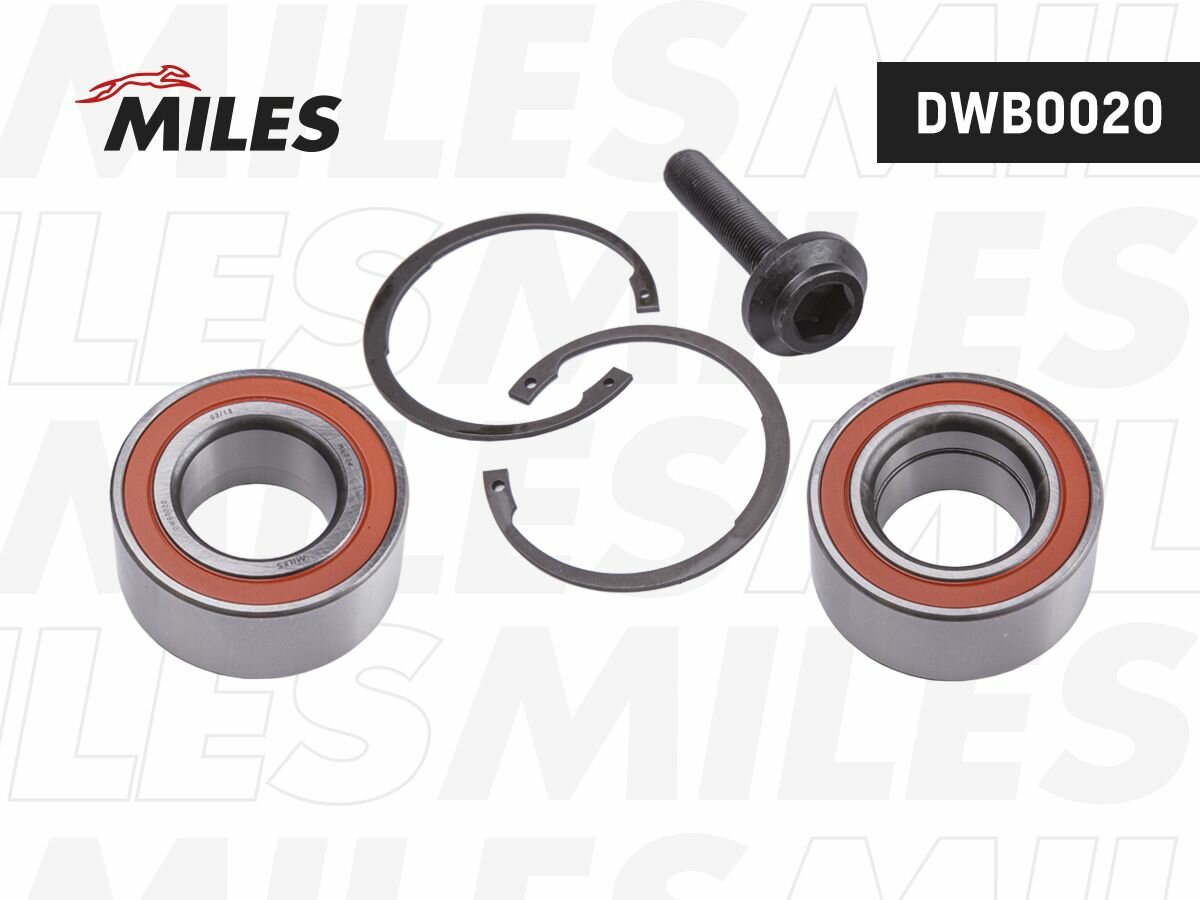 Подшипник ступ. AUDI 100/80/A4/A6/A8/VW PASSAT/SKODA SUPERB 83-05 пер, MILES DWB0020