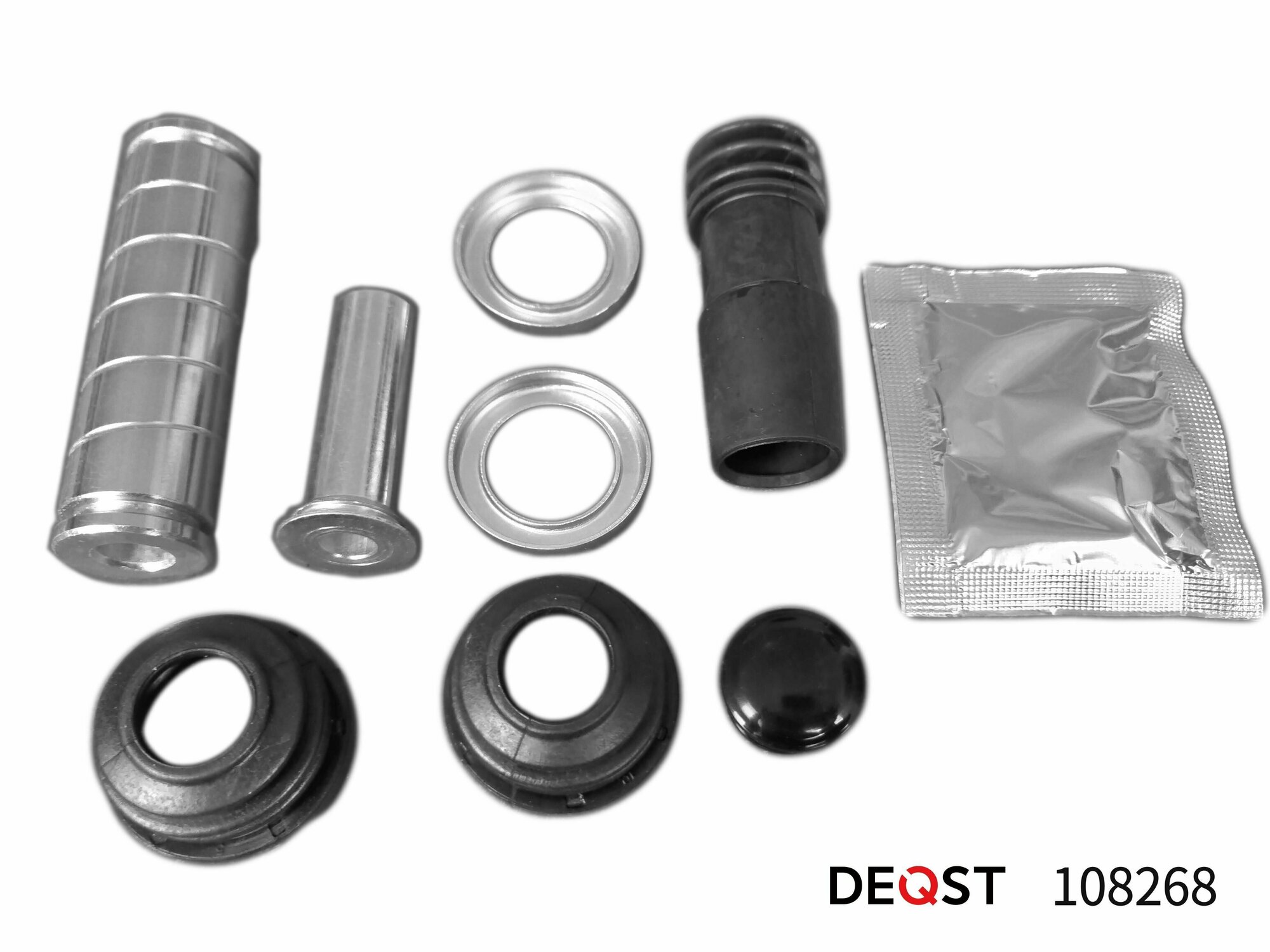 Комплект направляющих тормозного суппорта заднего (направляющая O22 mm, суппорт ATE). Применяемость, Deqst 108268