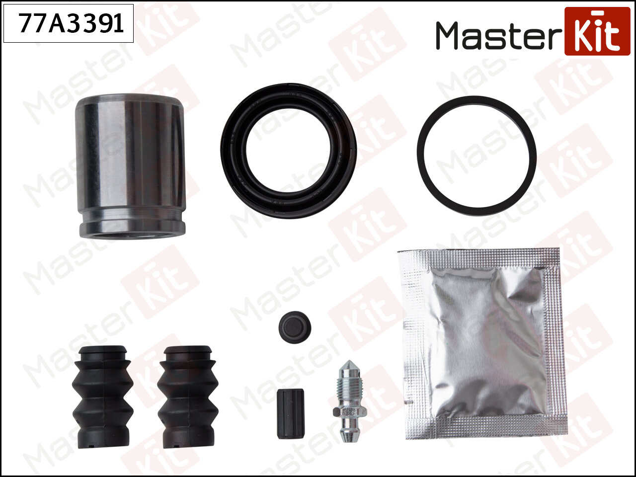 Ремкомплект тормозного суппорта + поршень Honda CR-V III (RE_) 2006 -, CR-V IV (RM_) 2012 -, MASTERKIT 77A3391