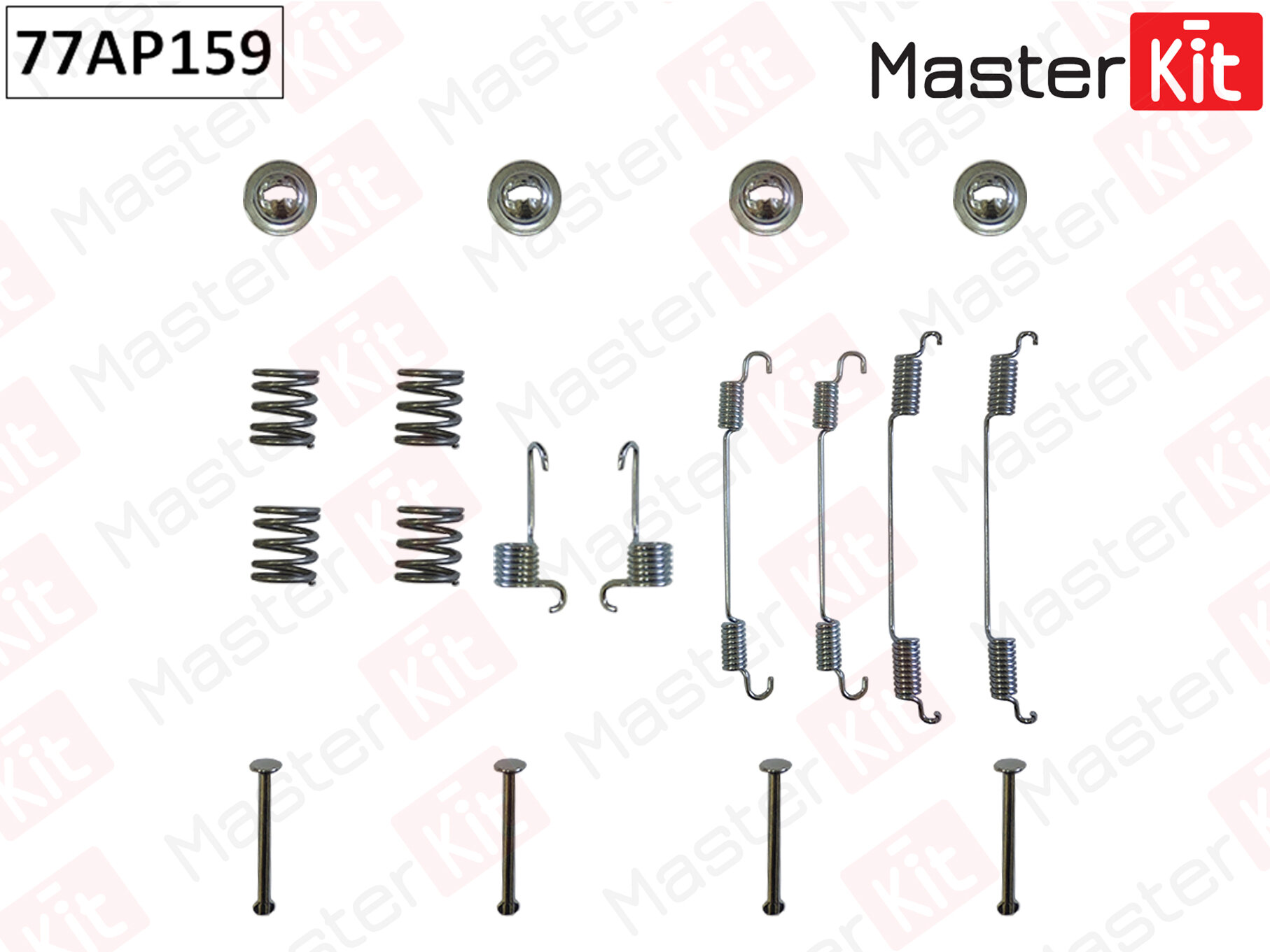 Комплект установочный барабанных колодок Renault DUSTER HS 2011 - MASTERKIT 77AP159