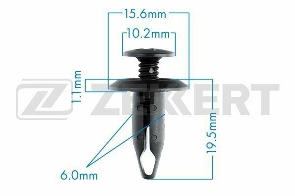Zekkert Клипса крепёжная для Ford (миним. кол-во заказа 10 шт)