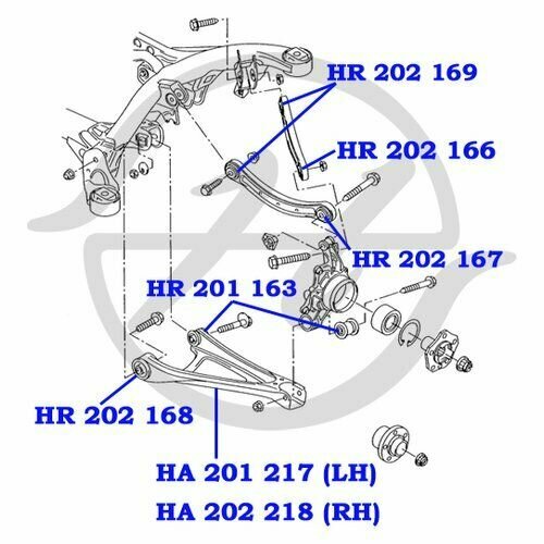 Сайлентблок Hanse hr202166