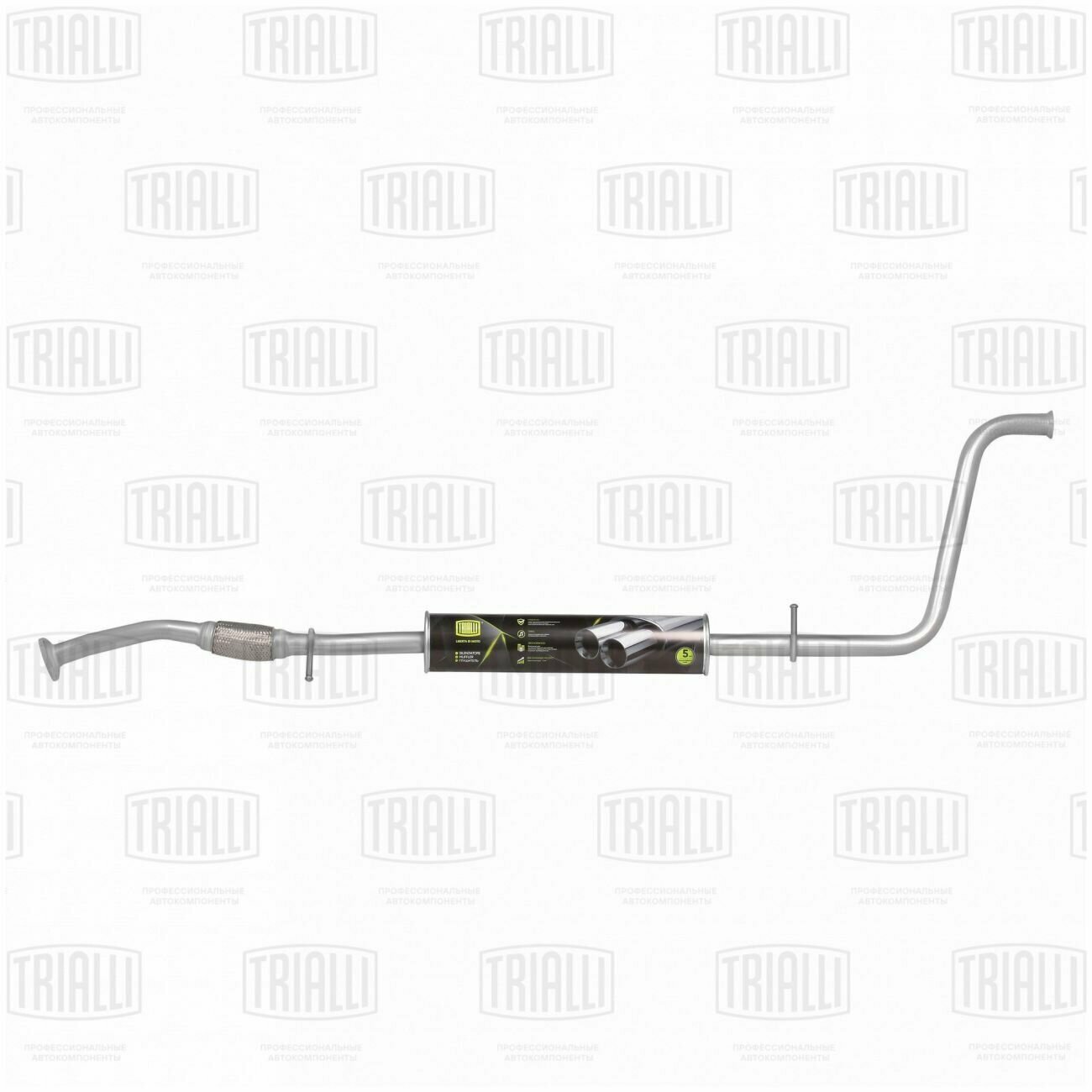 Резонатор Лада Vesta (15-) с гофрой (алюм. сталь)