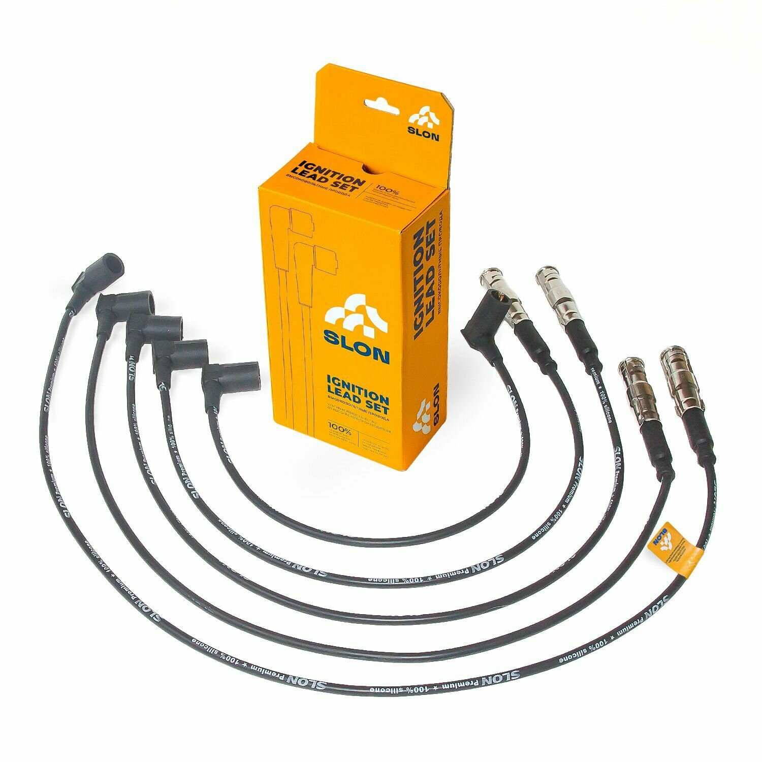 Комплект высоковольтных проводов для автомобилей MB W201 1.8-2.3 82-92/W124 2.0/2.3 M102 85-92 OEM, SLON SLN047