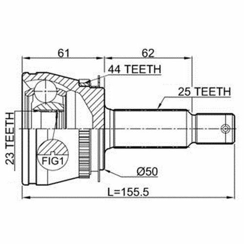 ШРУС HDE Germany 104020