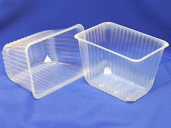 Контейнер 750мл прямоугольный УЮ дно черное, ПП с крышкой А 132 (1 шт/упак, 500 шт/кор)