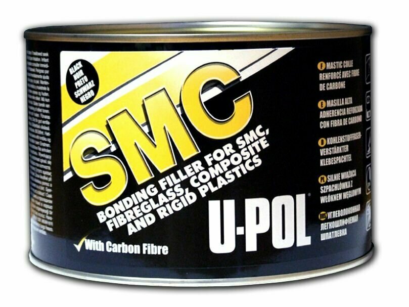 U-POL SMC Carbon Шпатлевка со углеволокном, черный (1,1л)