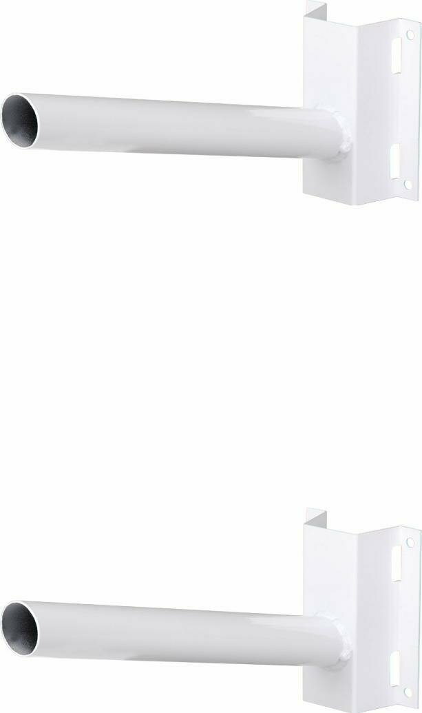 Кронштейн настенный JazzWay PSL D40*1.5-WH для консольных уличных светильников белый (комплект из 2 шт)