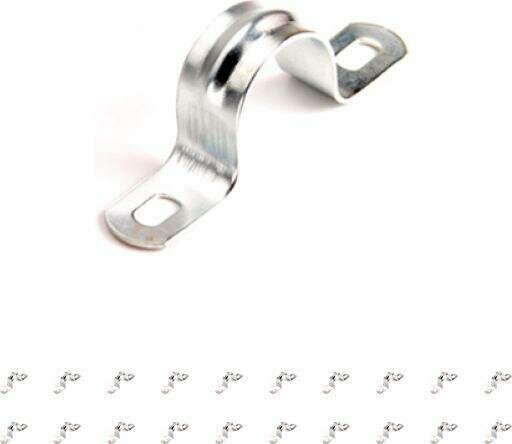 Скоба металлическая двухлапковая D48 (комплект из 20 шт)