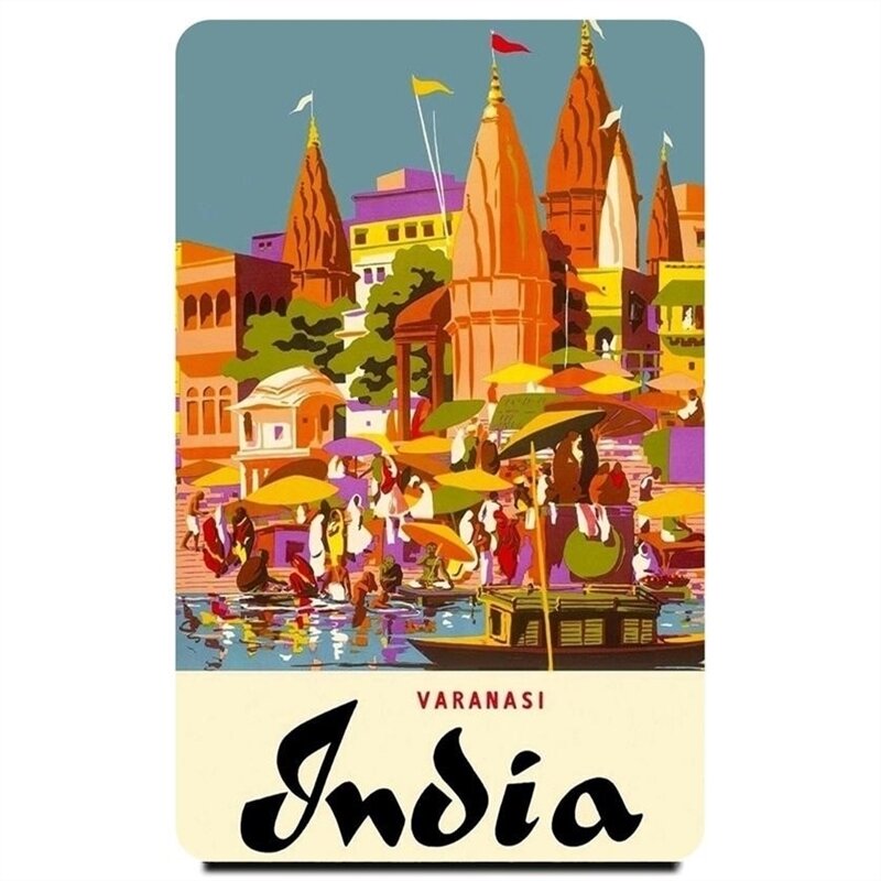 Магнит на холодильник "Индия" 86x54мм