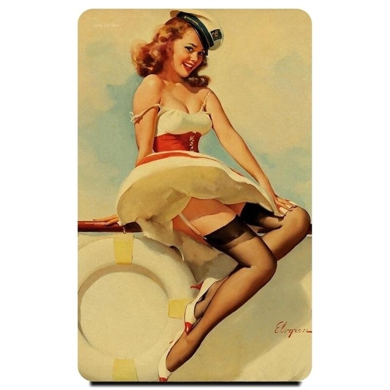 Магнит на холодильник "Американский классический Пинап" 86x54мм