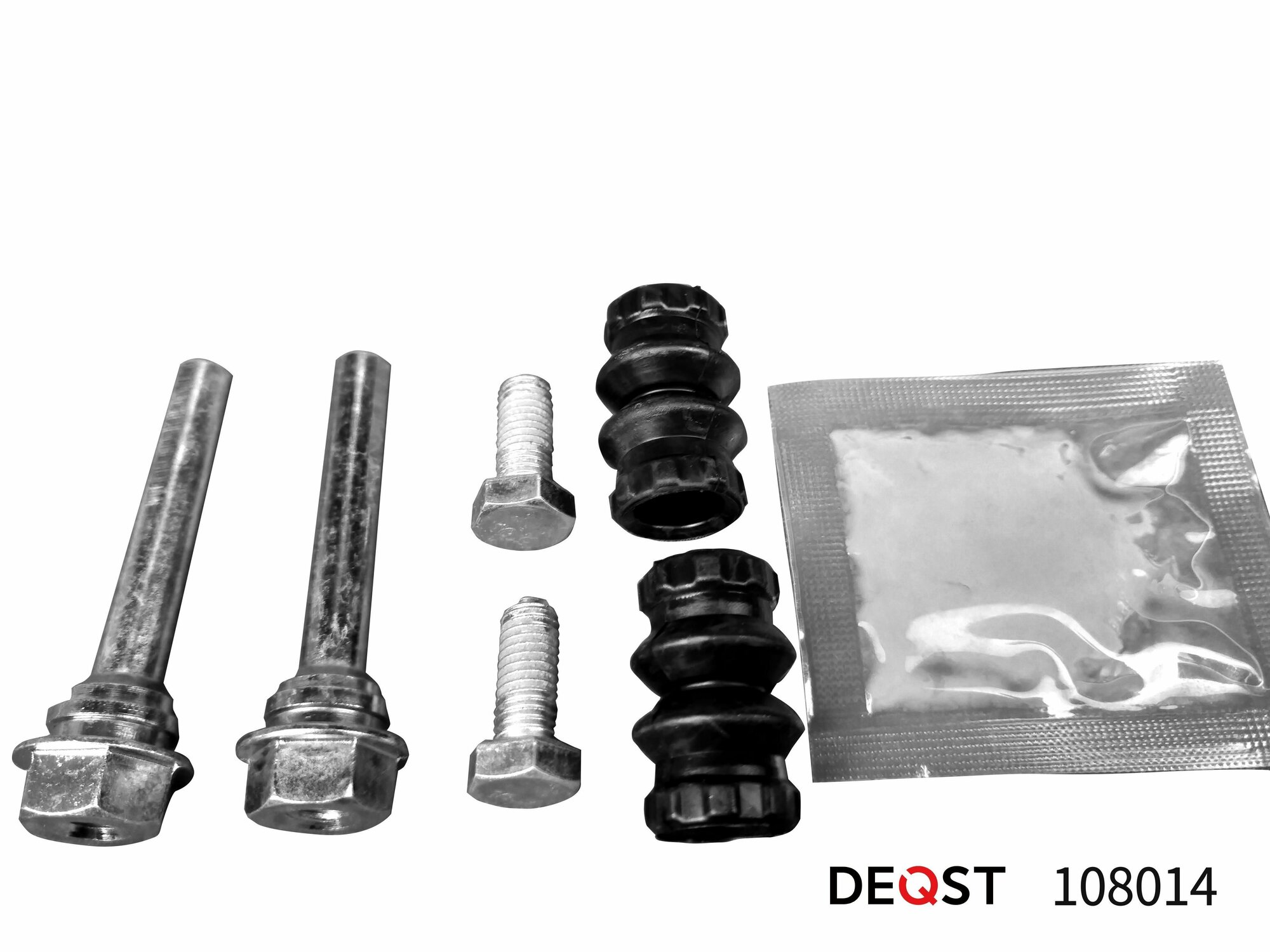 Комплект направляющих тормозного суппорта (направляющая O8,4 mm, суппорт TRW/Lucas). Применяе, Deqst 108014