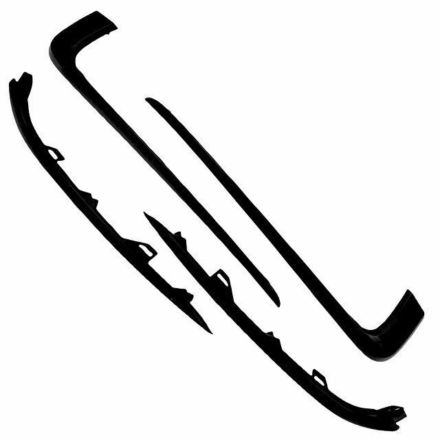 Комплект молдингов бампера накладки на Ладу Гранта ФЛ LADA Granta FL, черный