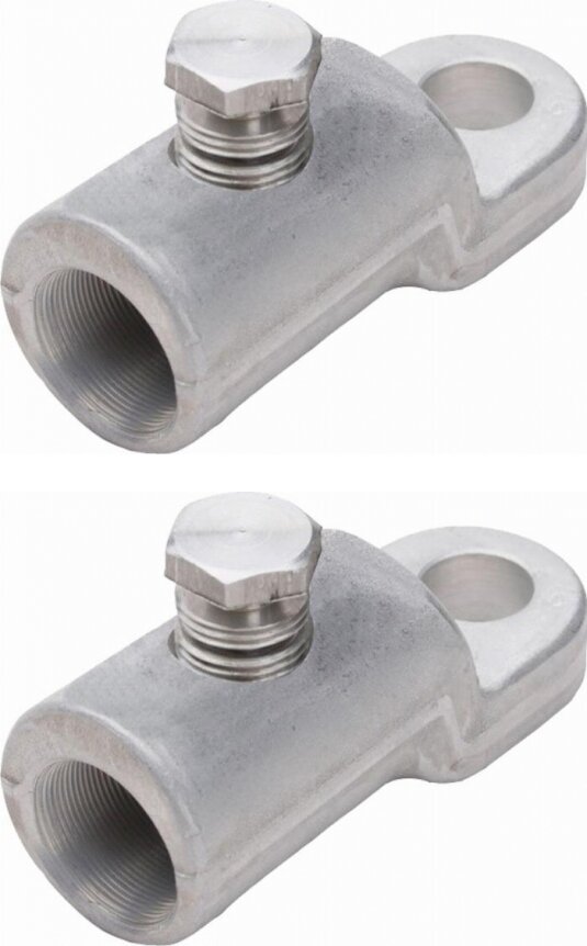 Наконечник КВТ 1НБ-10/25 болтовой алюминиевый (комплект из 2 шт.)