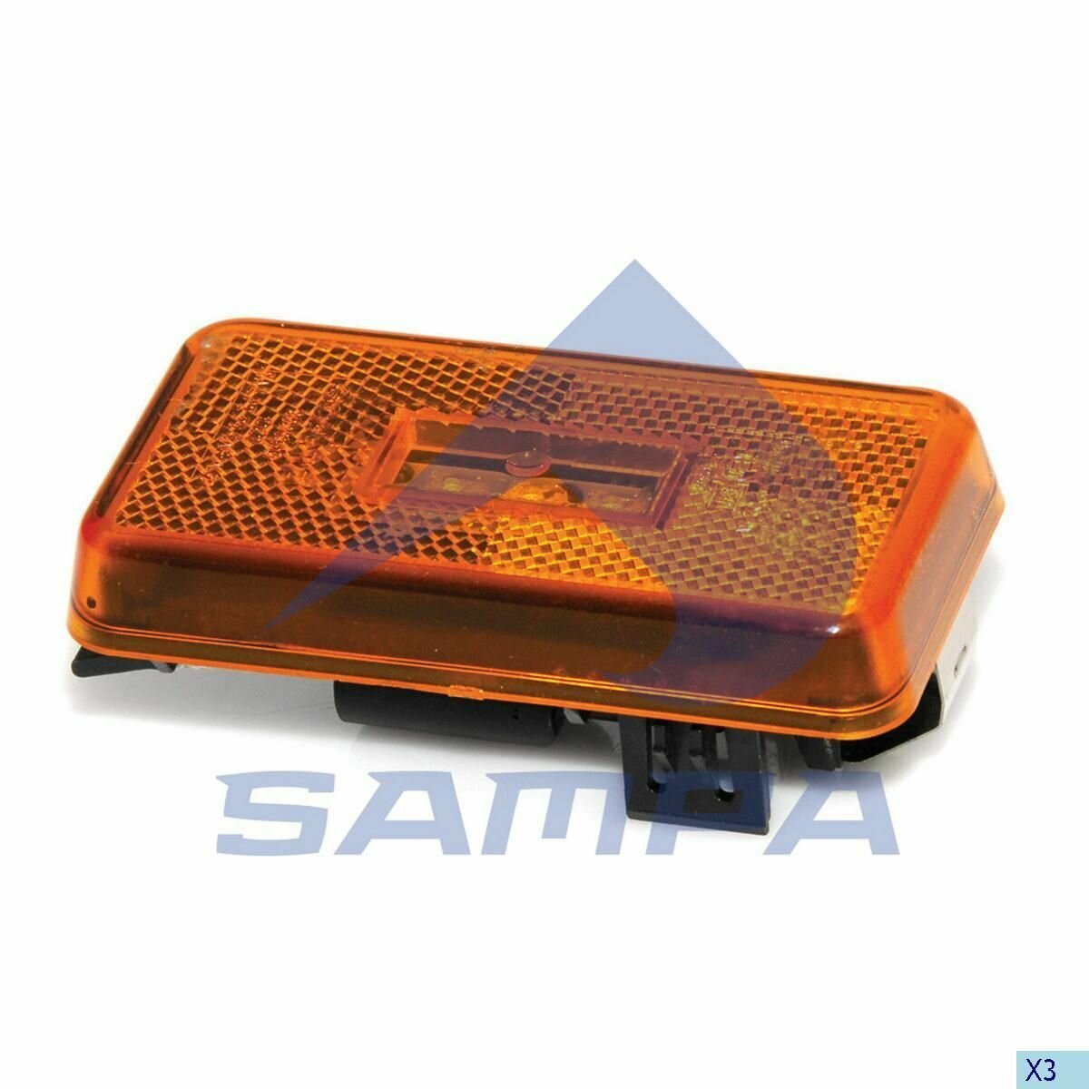 Фонарь габаритный оранжевый Scania P/G/R/T LED 042.070 SAMPA