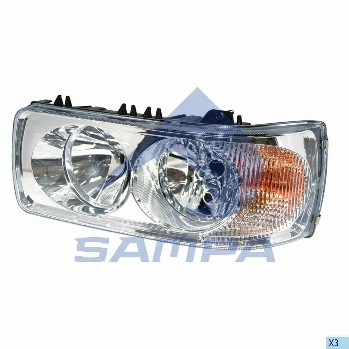 Фара DAF CF65/75/85, XF95/105 левая (без корректора) 051.088 SAMPA