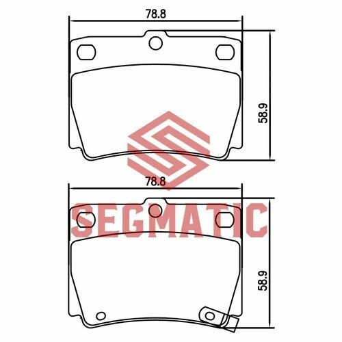 Колодка торм диск зад Mitsubishi Pajero Sport 3.0 2000- Mitsubishi Pajero Sport Segmatic SGBP2602